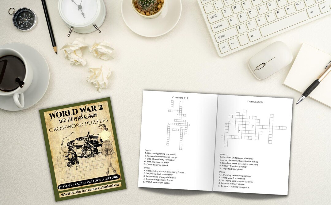 WWII History Crossword Puzzle Book: 1930s-40s Brain Games (PDF ...