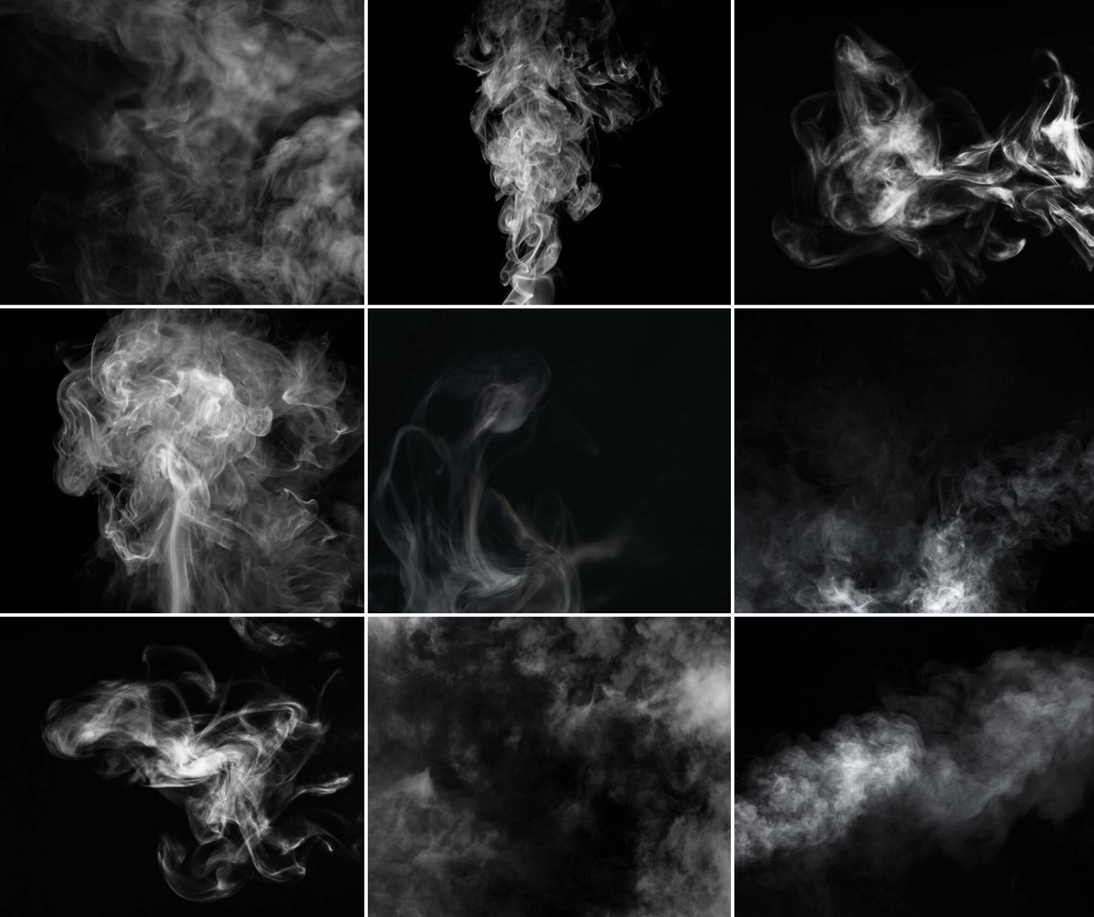 Smokey Texture Light Effects Digital Smoke & Fog Overlays for Photoshop ...