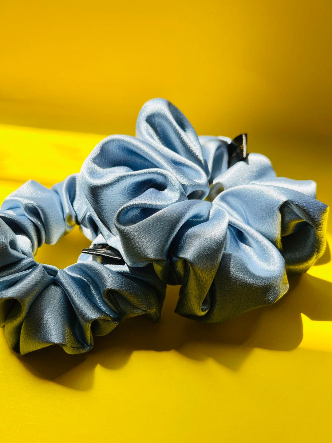 Dusty Blue Scrunchie/ Satin - Etsy