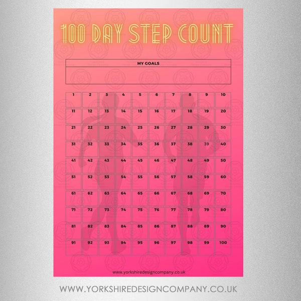 Step Challenge Poster - Etsy