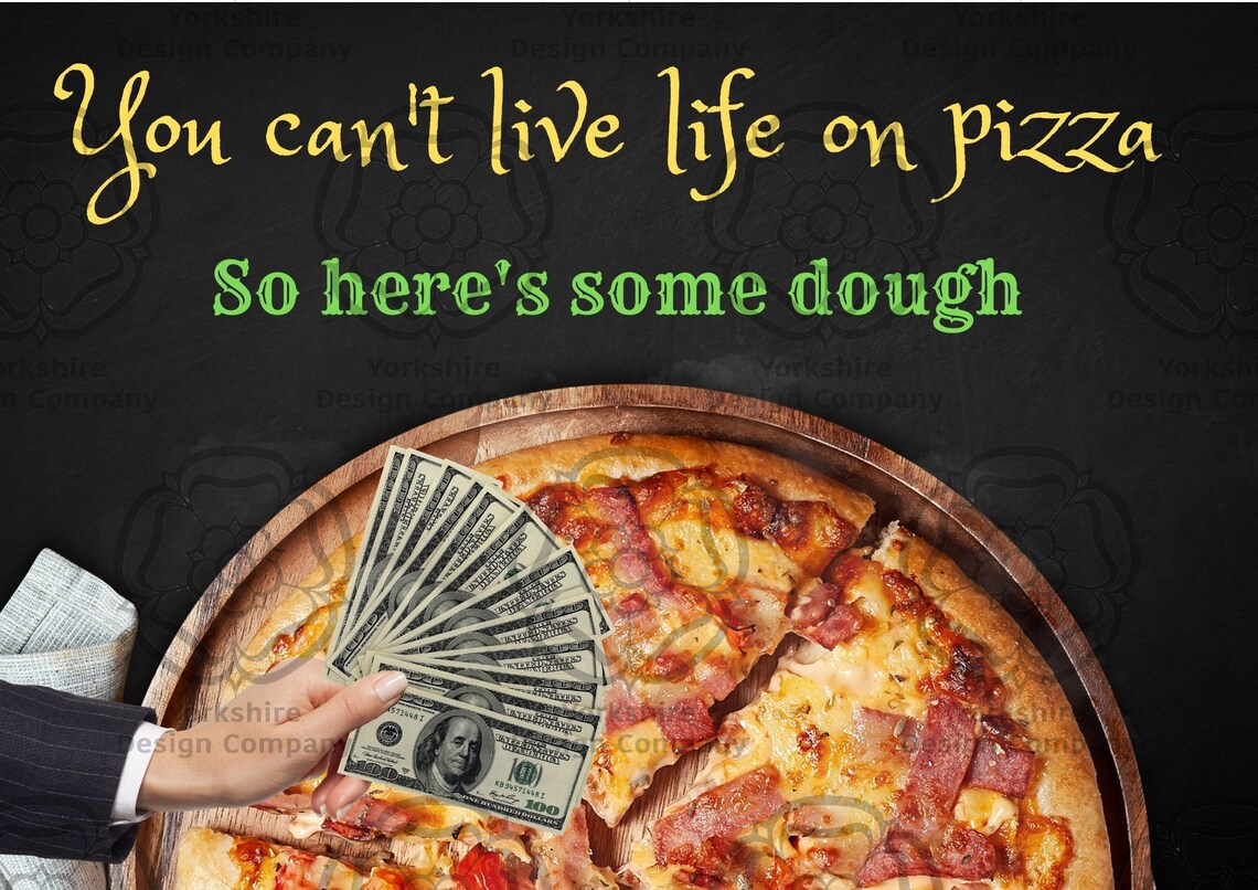 Pizza Dough Money Box Image - Etsy