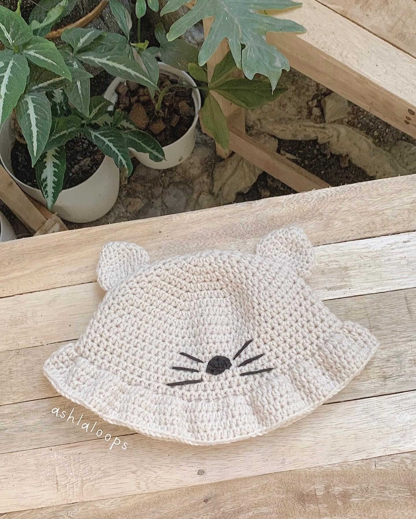 Crochet Written Pattern- Cat Bucket Hat - Etsy