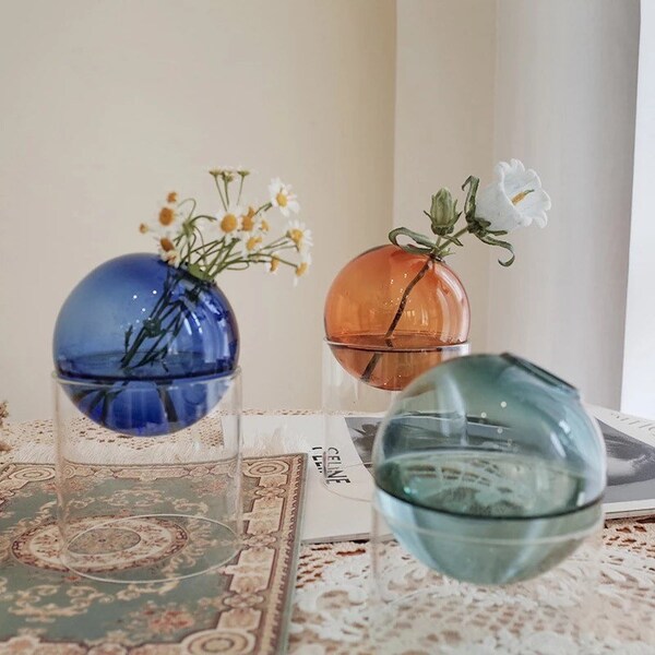 Glass Sphere Vase - Etsy