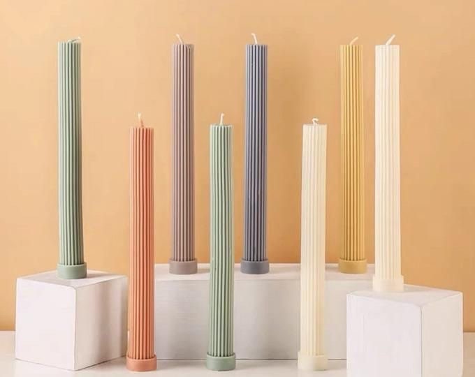 Column Pillar Candles Color - Etsy Australia