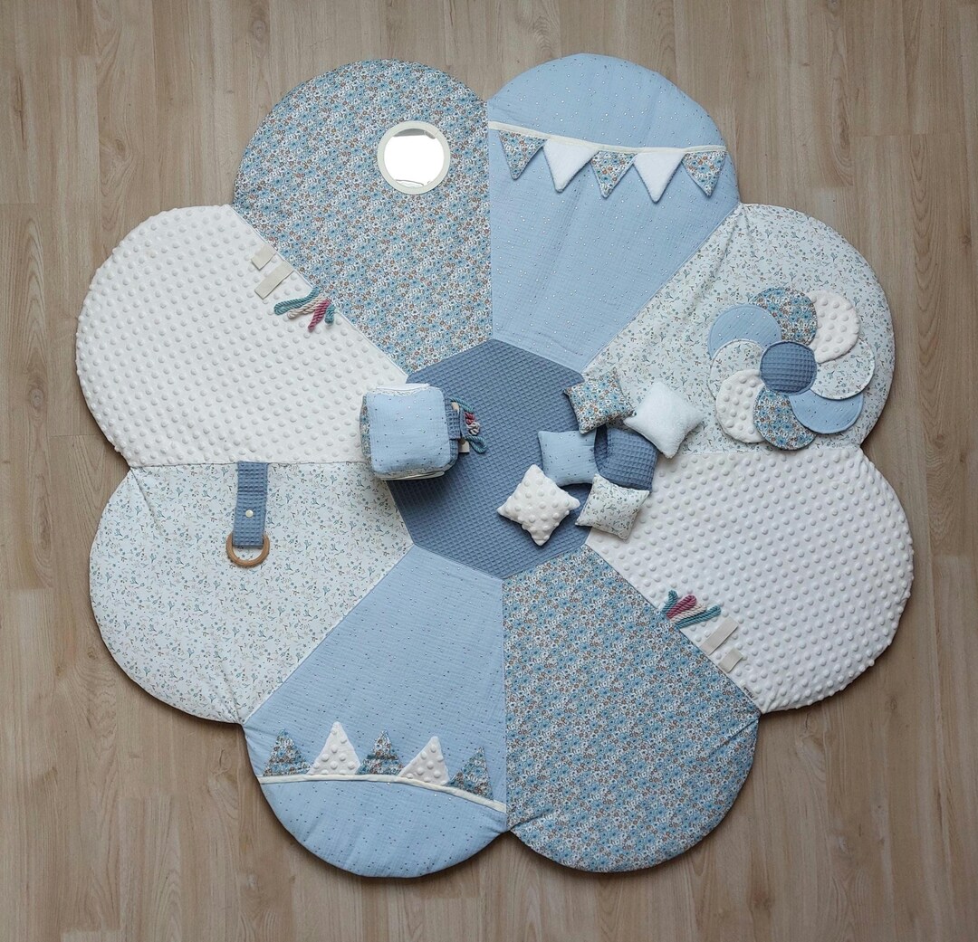 Large Octagonal Flower-shaped Sensory Play Mat 150x150cm All OEKO-TEX ...
