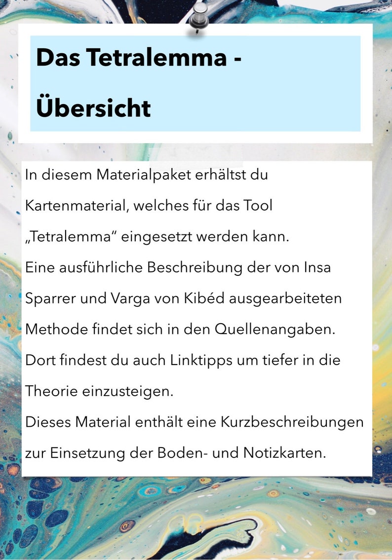 Material on the Tetralemma Method for Coaching Counseling Therapy ...