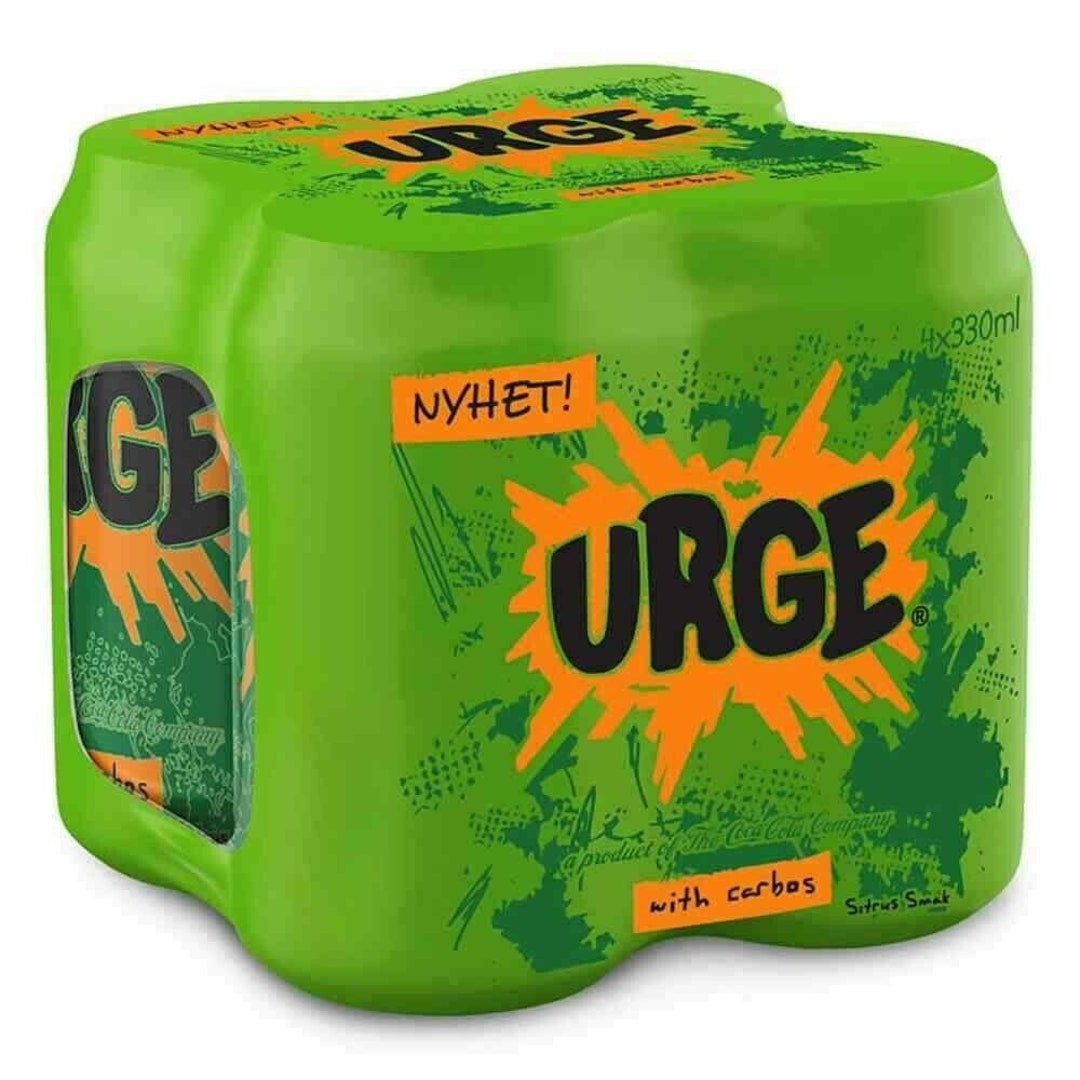 Norwegian Urge Soda Soft Drink Brus 4x250ml Beverage Citrus Flavor ...