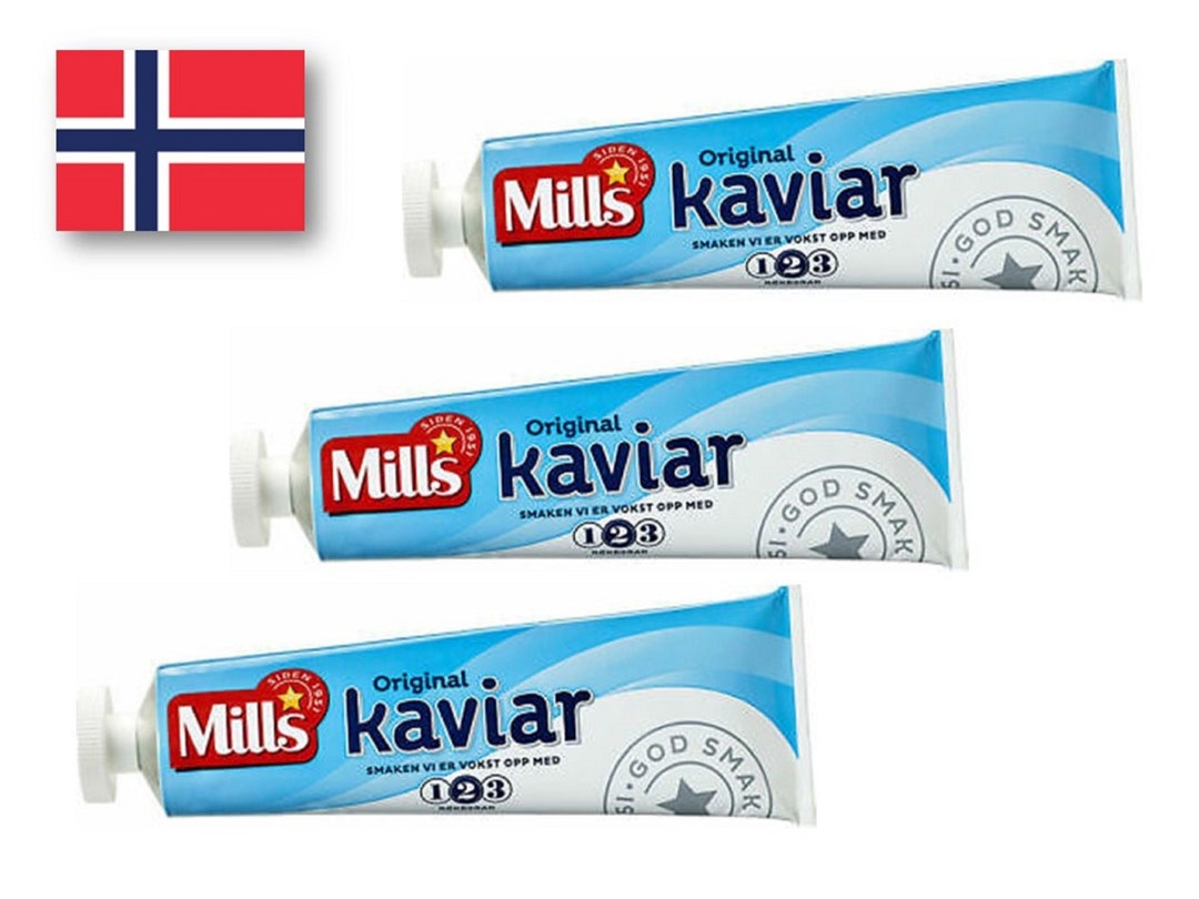 Norwegian Large Kaviar Tubes 3x 245g Norway Original Kaviar Mills ...