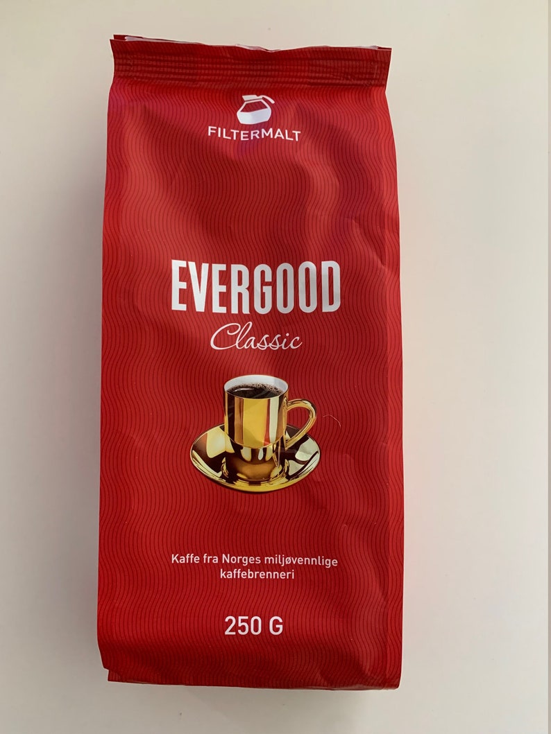 Norwegian Coffee Evergood for Filter 6x250g Grounded Coffee Beans ...