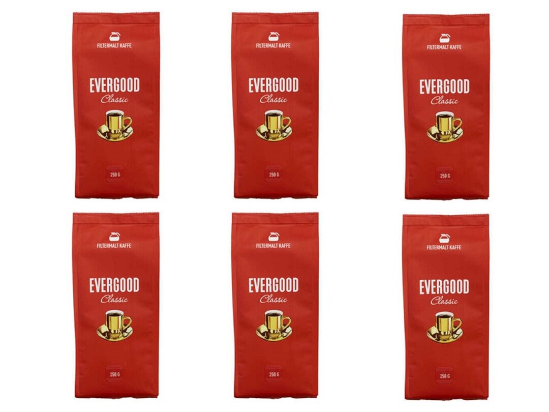 Norwegian Coffee Evergood for Filter 6x250g Grounded Coffee - Etsy Hong Kong