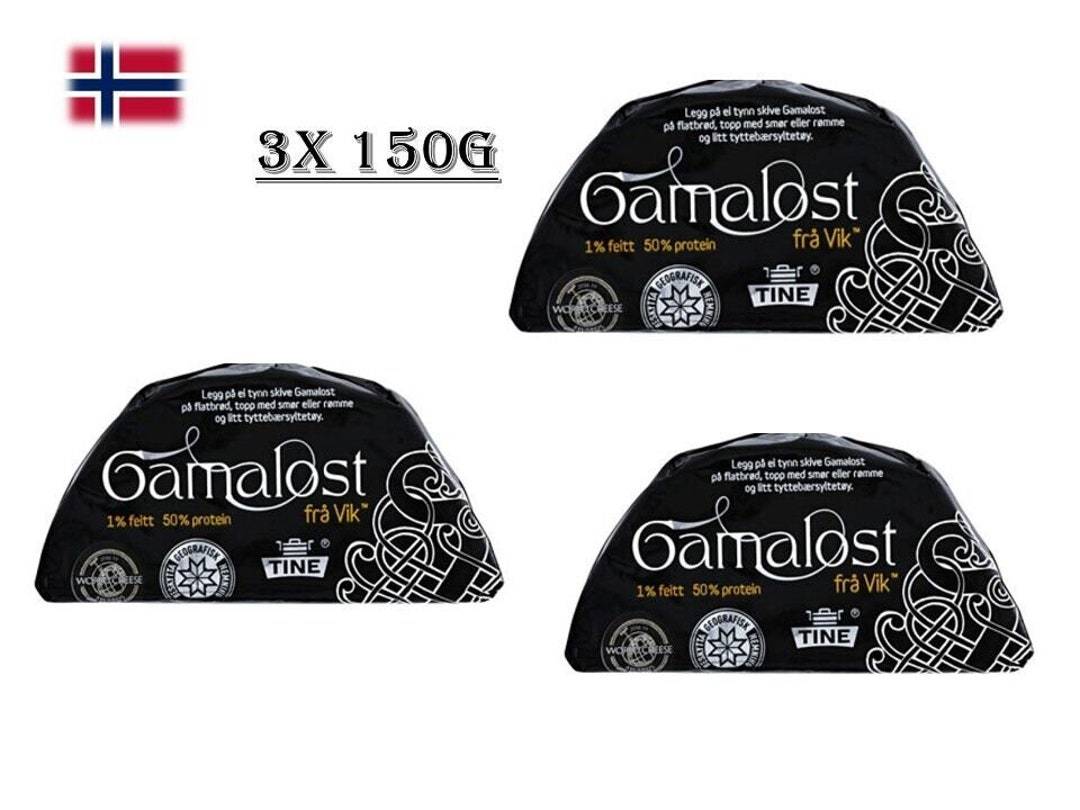 Norwegian Cheese 3x150g Gamalost From Vik Old Cheese Traditional Food ...