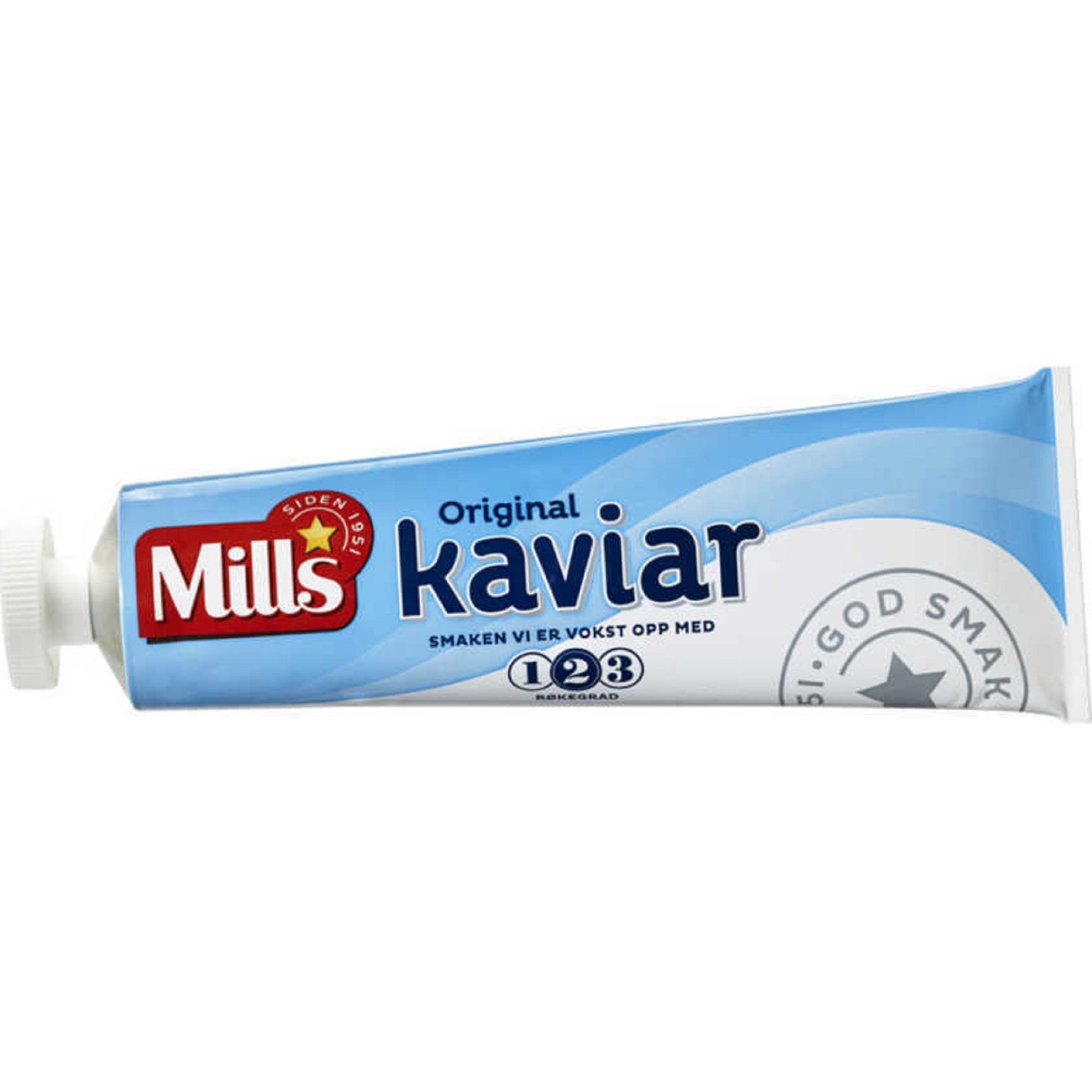 Large Original Mills Kaviar Smoked Fish Roe Paste Caviar 245g Tube Cod ...