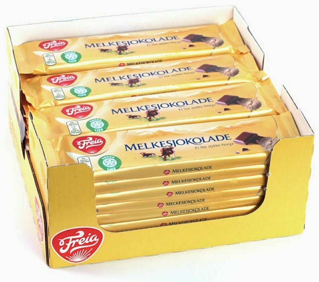 Norwegian Chocolate Freia 32X 60g Bars Melkesjokolade Norway Candy Gift ...