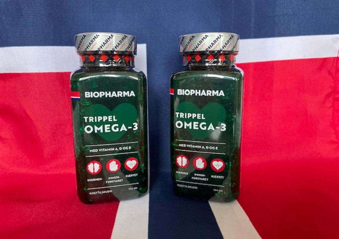 Biopharma Tripple Omega 3 Norwegian Fish Oil Capsules 2x144 Capsules ...