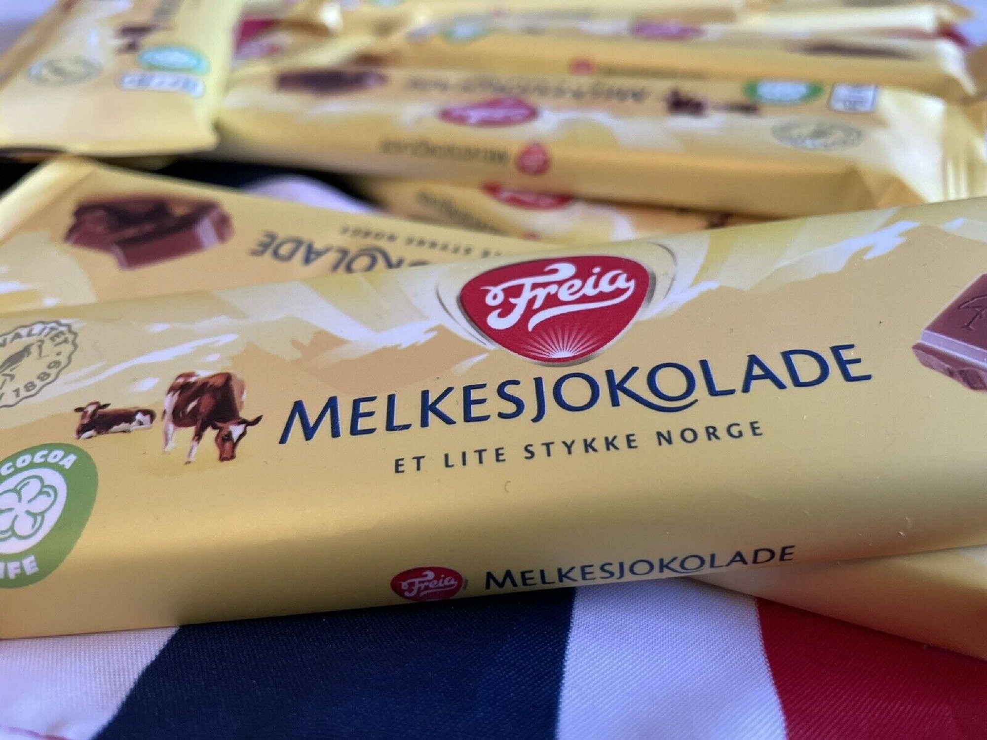 Norwegian Chocolate Freia 32x 60g Bars Melkesjokolade Norway Candy T Sweet Milk Chocolate