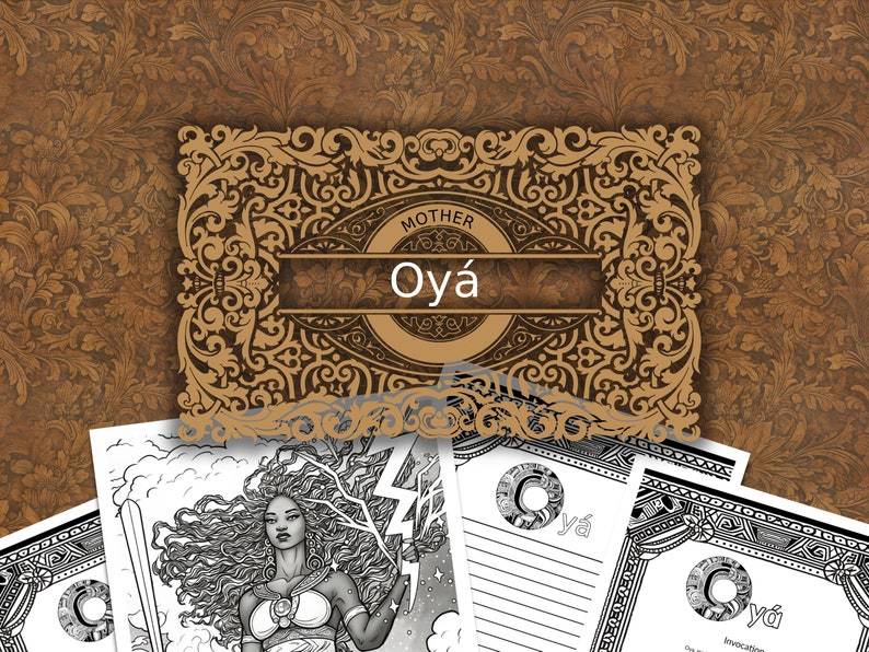 Oya: Yoruba Goddess of Creativity and Destruction Coloring - Etsy