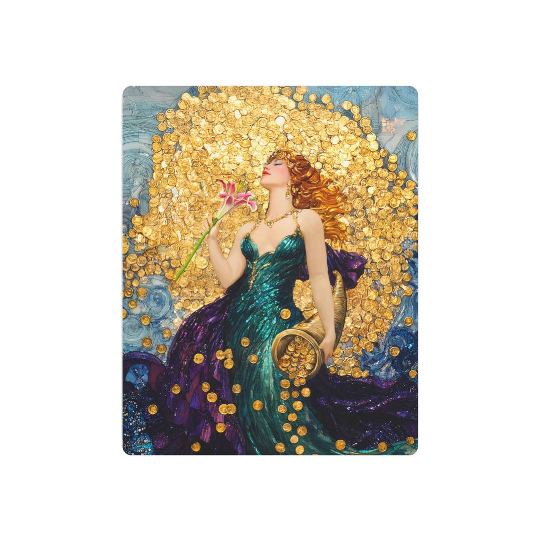 Metal Art Print, Fortuna Goddess of Luck and Fortune Painting, Wall ...