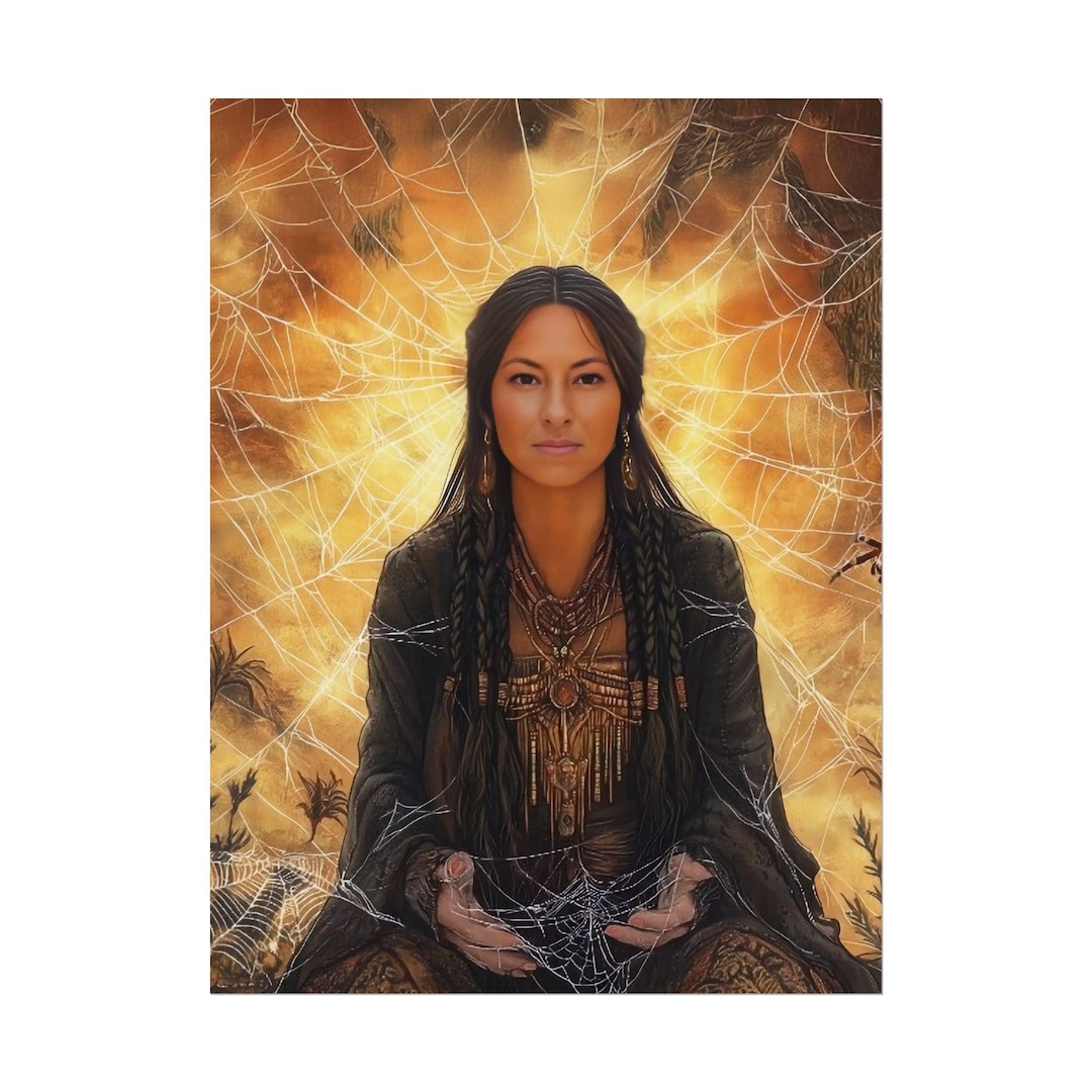 Spider Woman: Navajo Weaver of Worlds - Indigenous Sacred Art Print - Etsy
