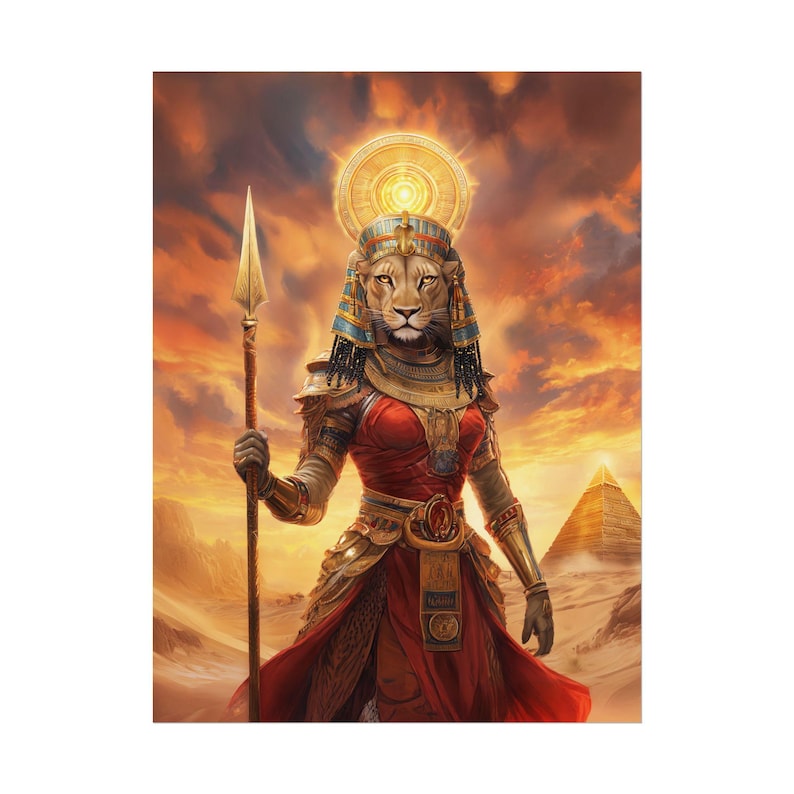 Sekhmet: Lioness Goddess of Power - Egyptian Mythology Art Print - Etsy