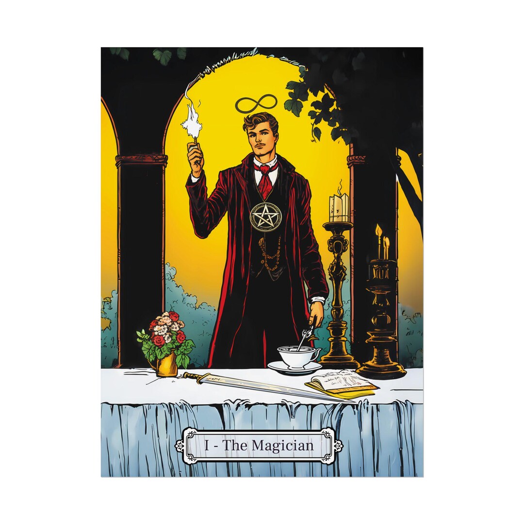 The Magician Tarot Art Print - Thelemic Jack Parsons Decor - Etsy