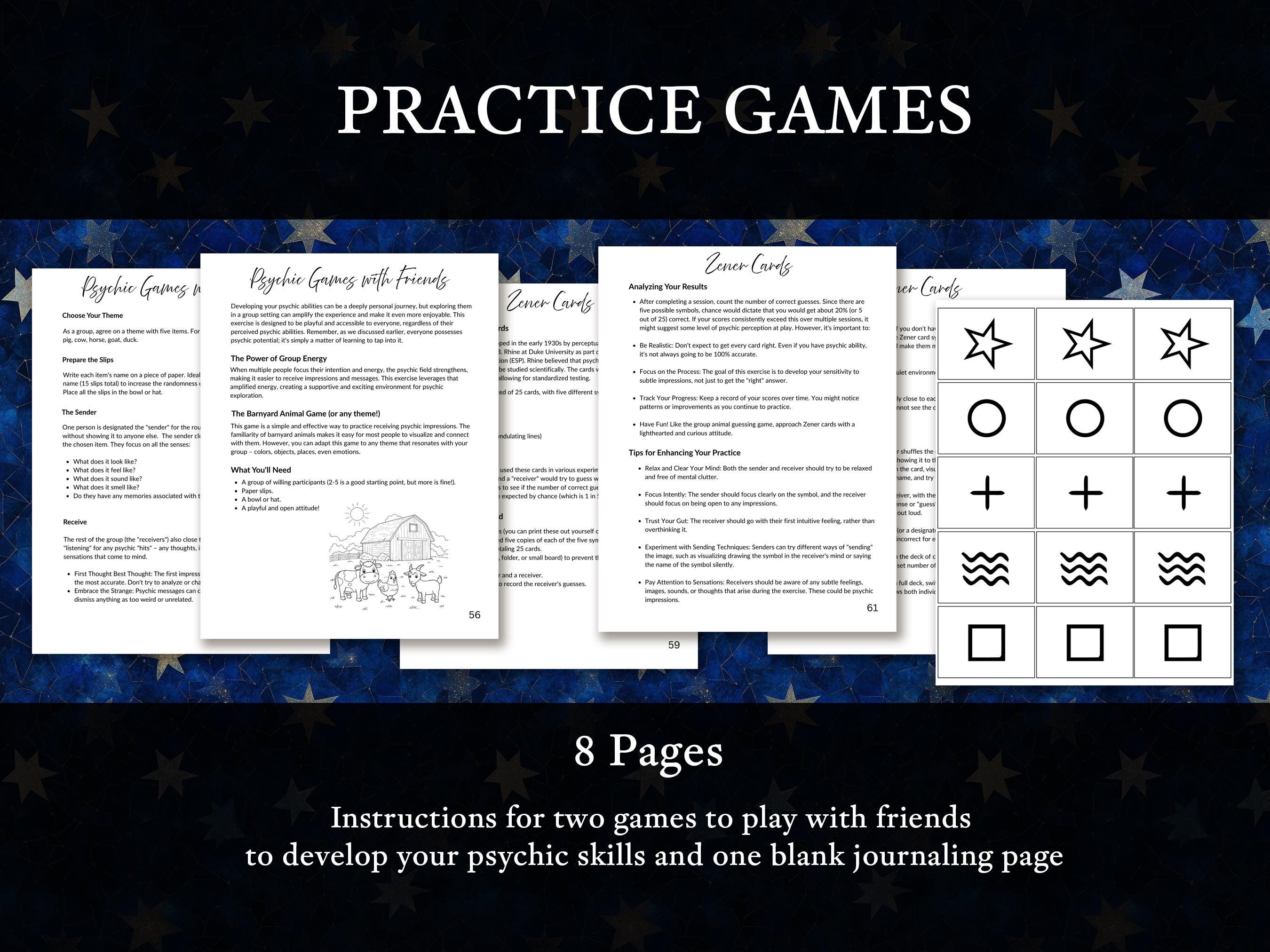 Beginner Psychic Course With Workbook, PDF, Digital or Printable ...