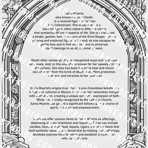 Santa Muerte Coloring Pages: Coloring Book Pages With Art of Her ...