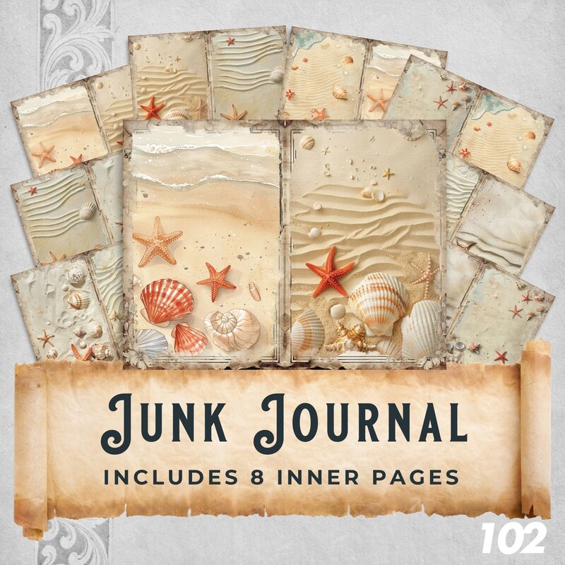 Seashell Journal - Etsy