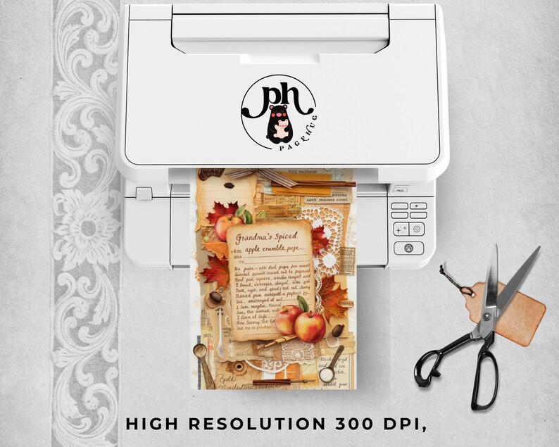 Spiced Autumn Recipe Junk Journal Page – Grandma’s Apple Crumble ...