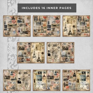 Vintage Postcards Handwritten Letters Junk Journal Postage Stamps ...