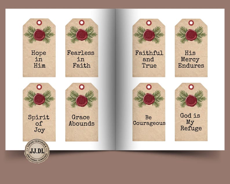 40 Bible Verse Typewriter Text PNG Ephemera – Vintage Winter Faith ...