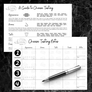 Cheese Tasting Notes A4 Digital Download Print at Home With Tasting ...
