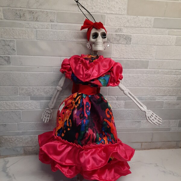 Red Skeleton Doll - Etsy