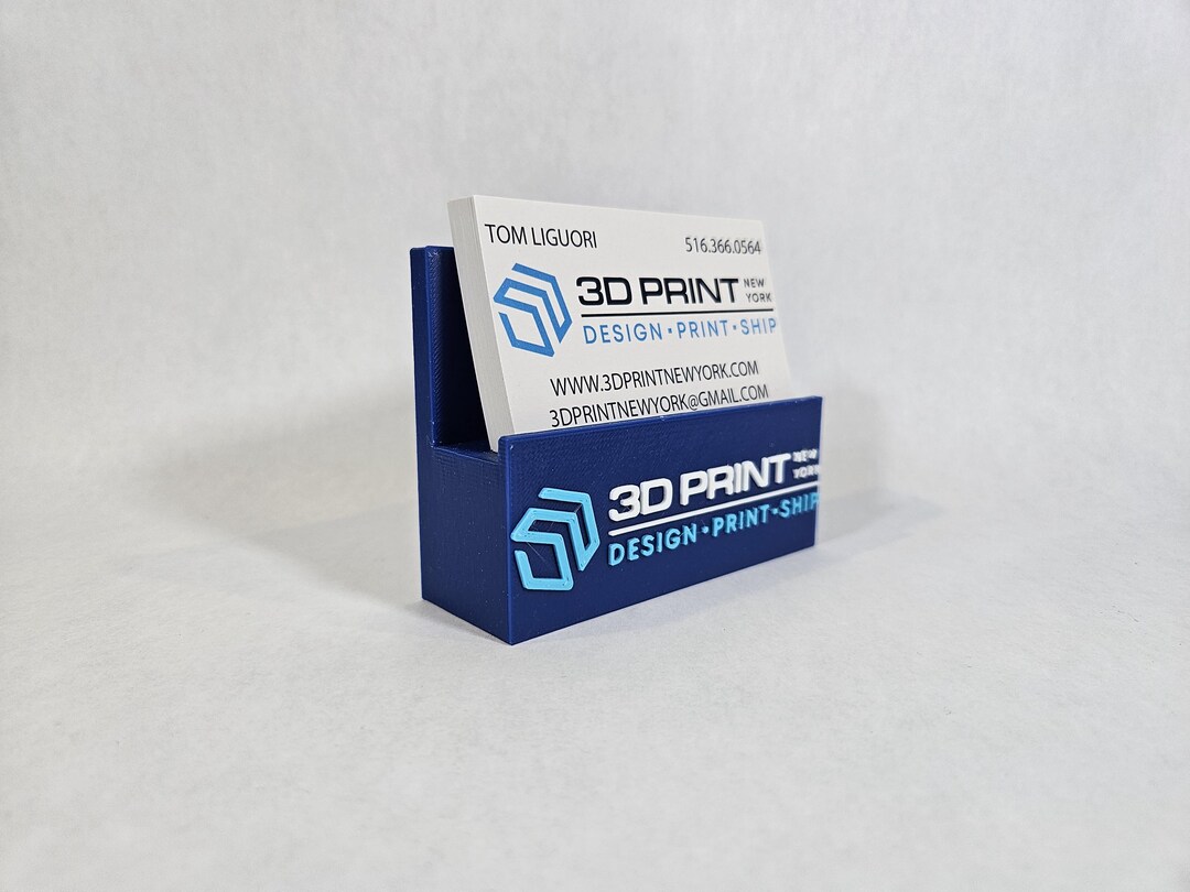 Custom Logo Business Card Display Stand Personalized Card Holder - Etsy