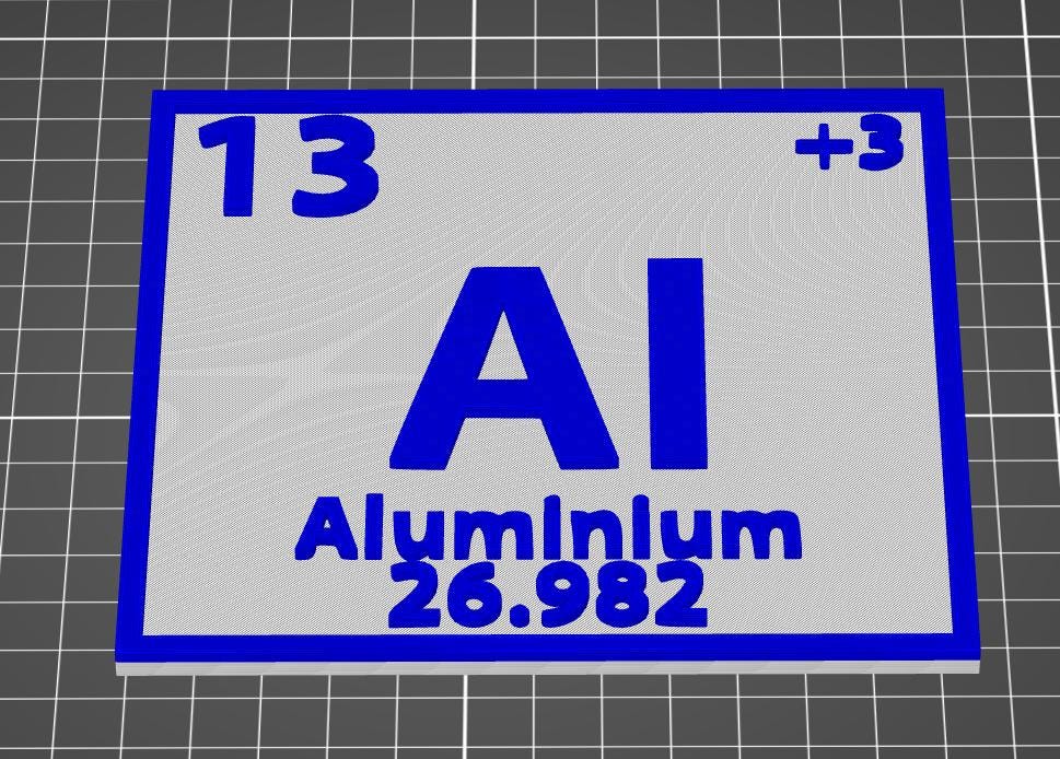 118 Individual Periodic Table Element Squares Tiles .stl Files for ...