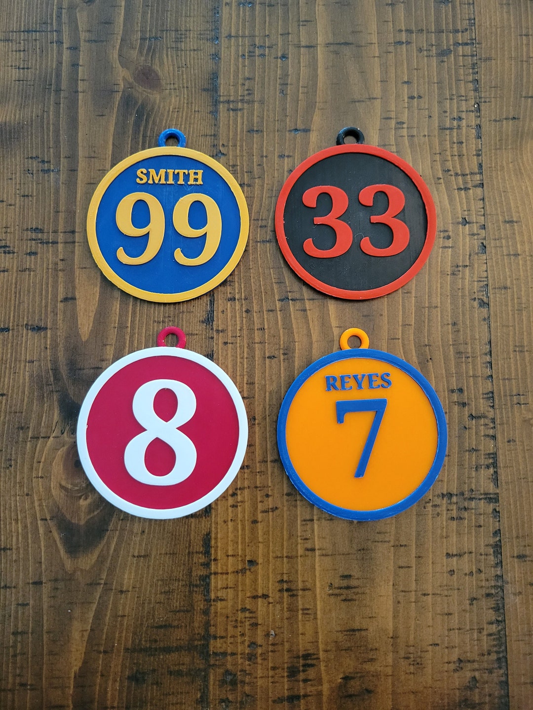 Personalized Sports Bag Tag - Customizable Key Chain - 3D Printed Name ...