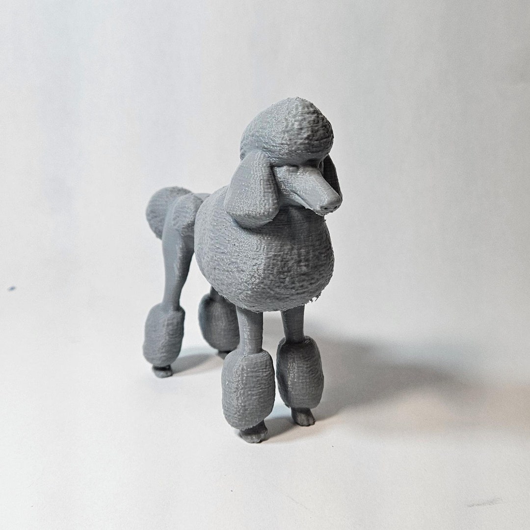Poodle Dog Model 3D Printed Pet Sculpture - Etsy