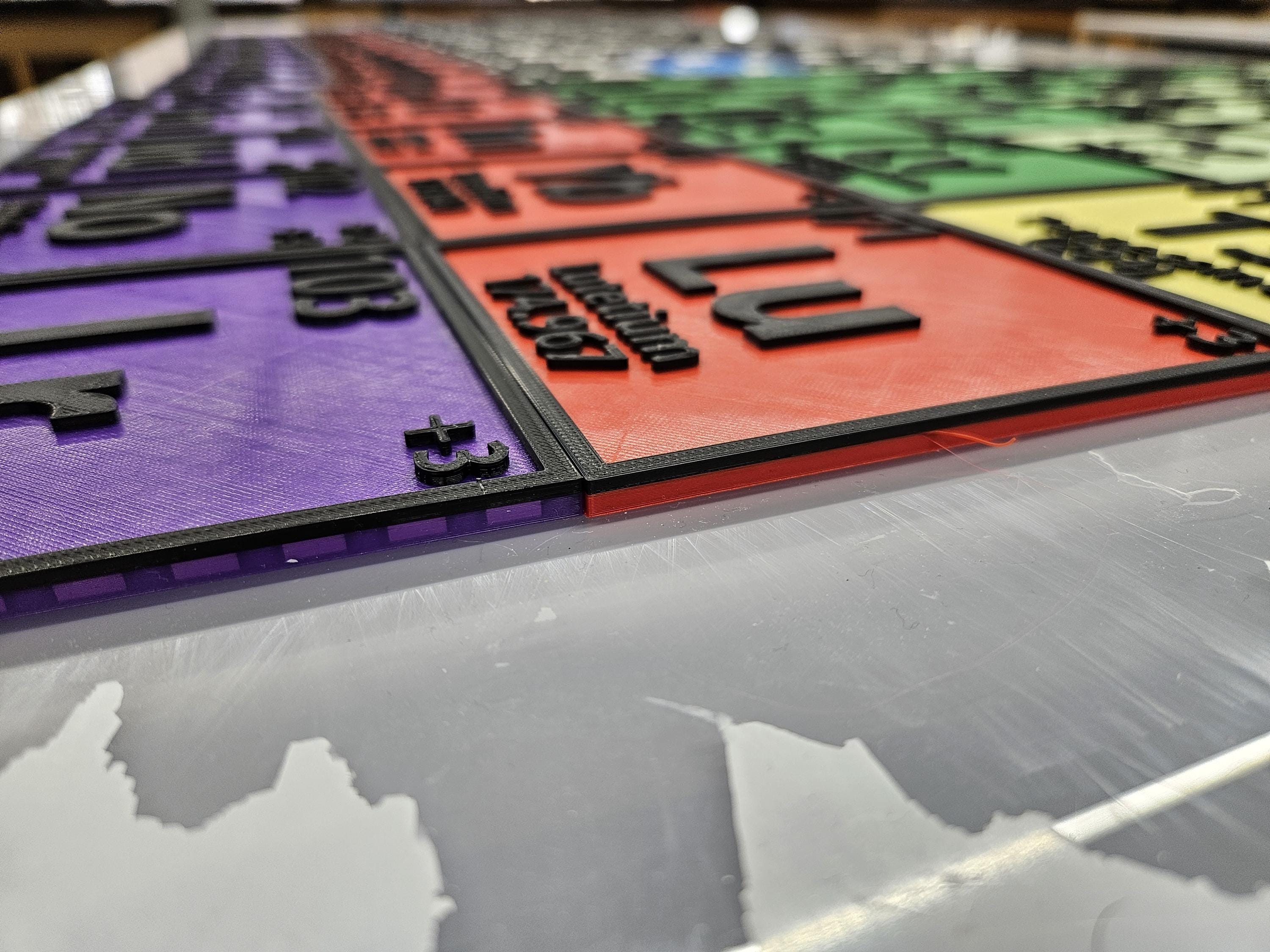 118 Individual Periodic Table Element Squares Tiles .stl Files for ...