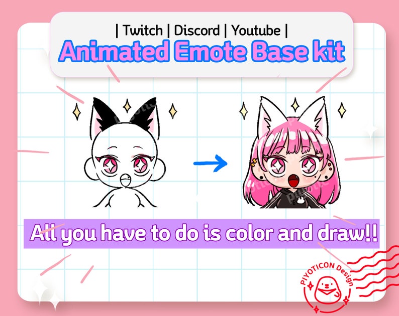 Twitch Emote Base With Blinking Motion, Animated Emote Base for Twitch ...