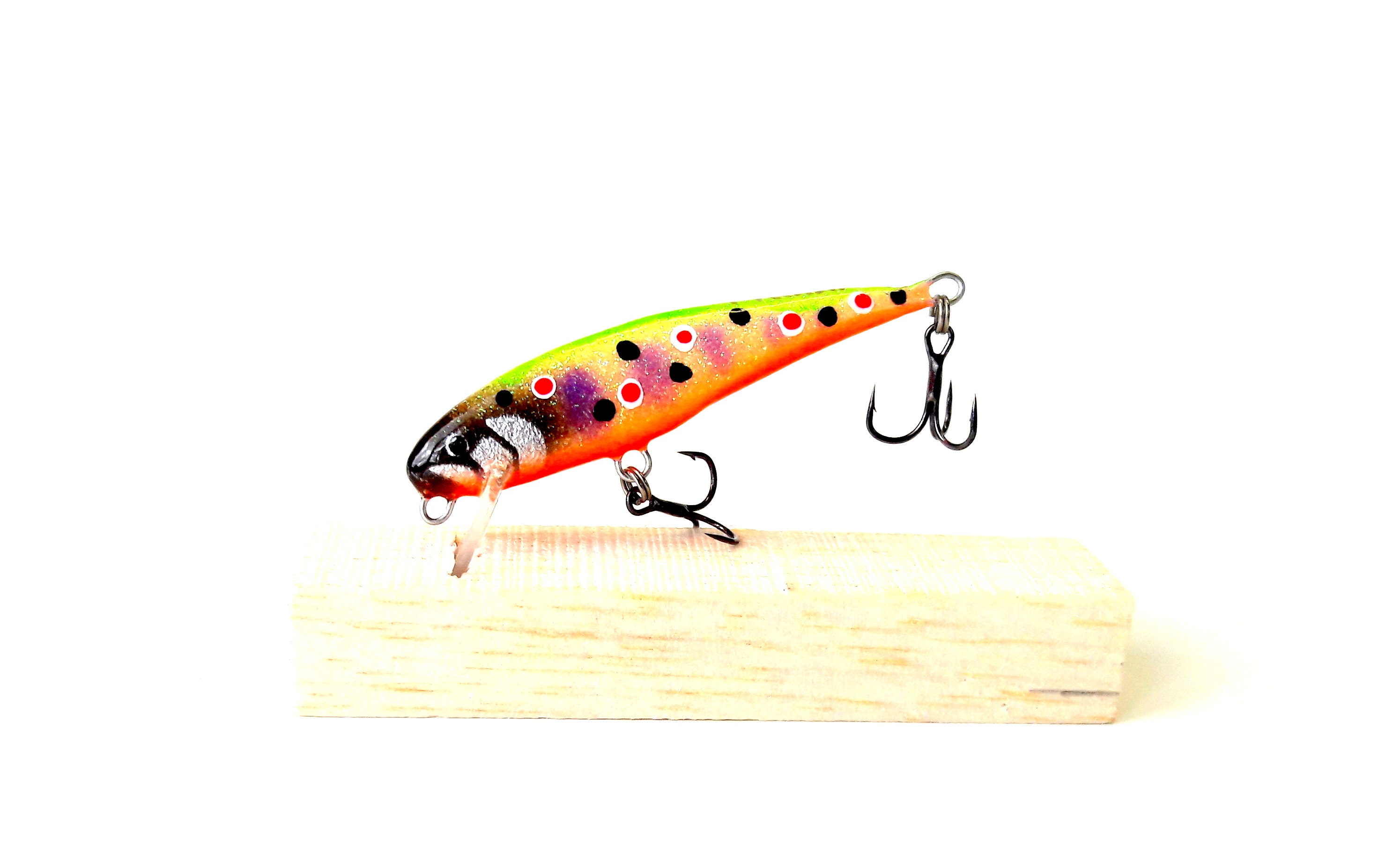 Custom Wooden Handmade Fishing Lure Minnow for Trout 60mm. S - Etsy