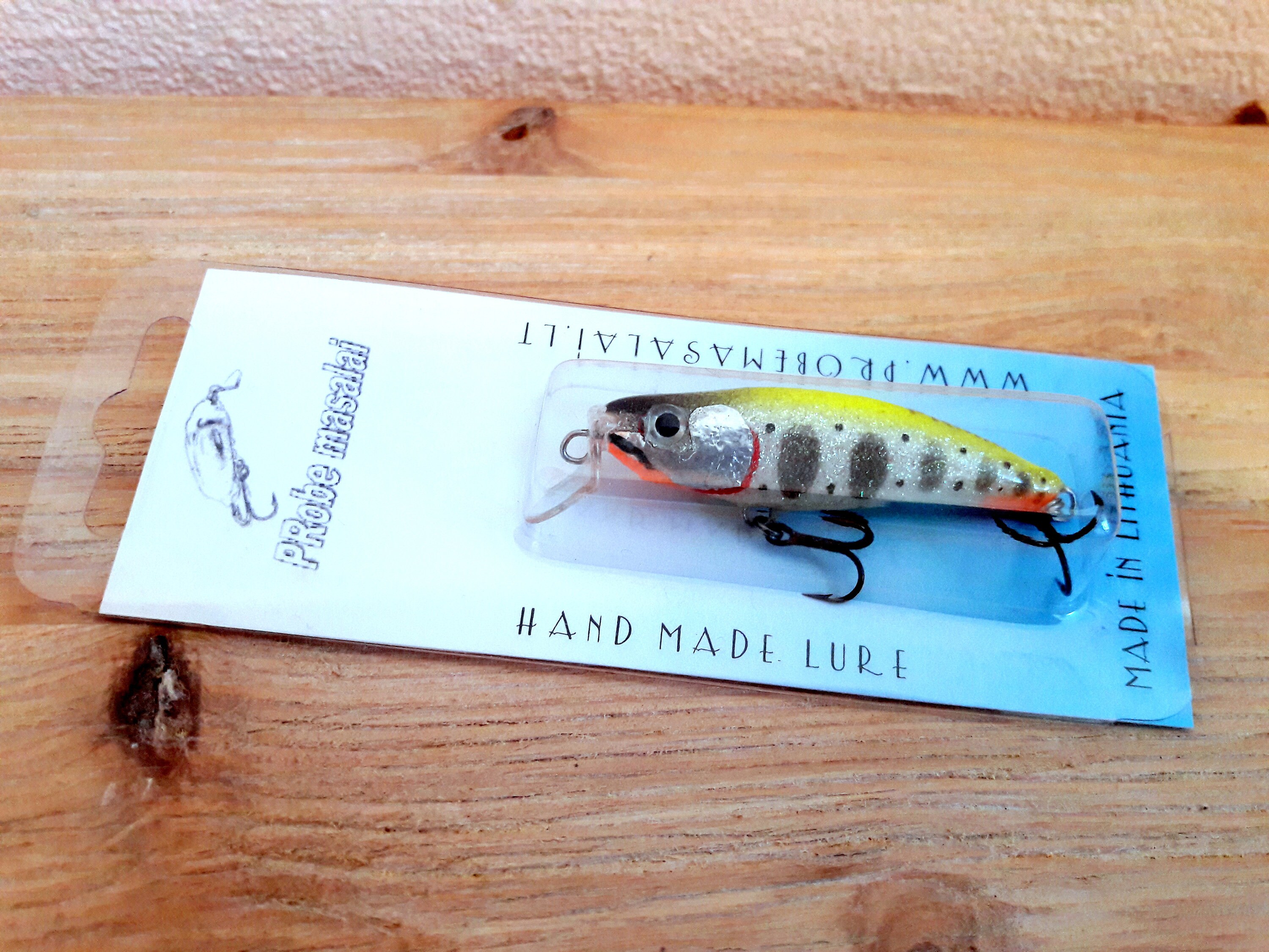 Custom Wooden Handmade Fishing Lure Minnow Trout, Perch, Bass. 57mm. - Etsy