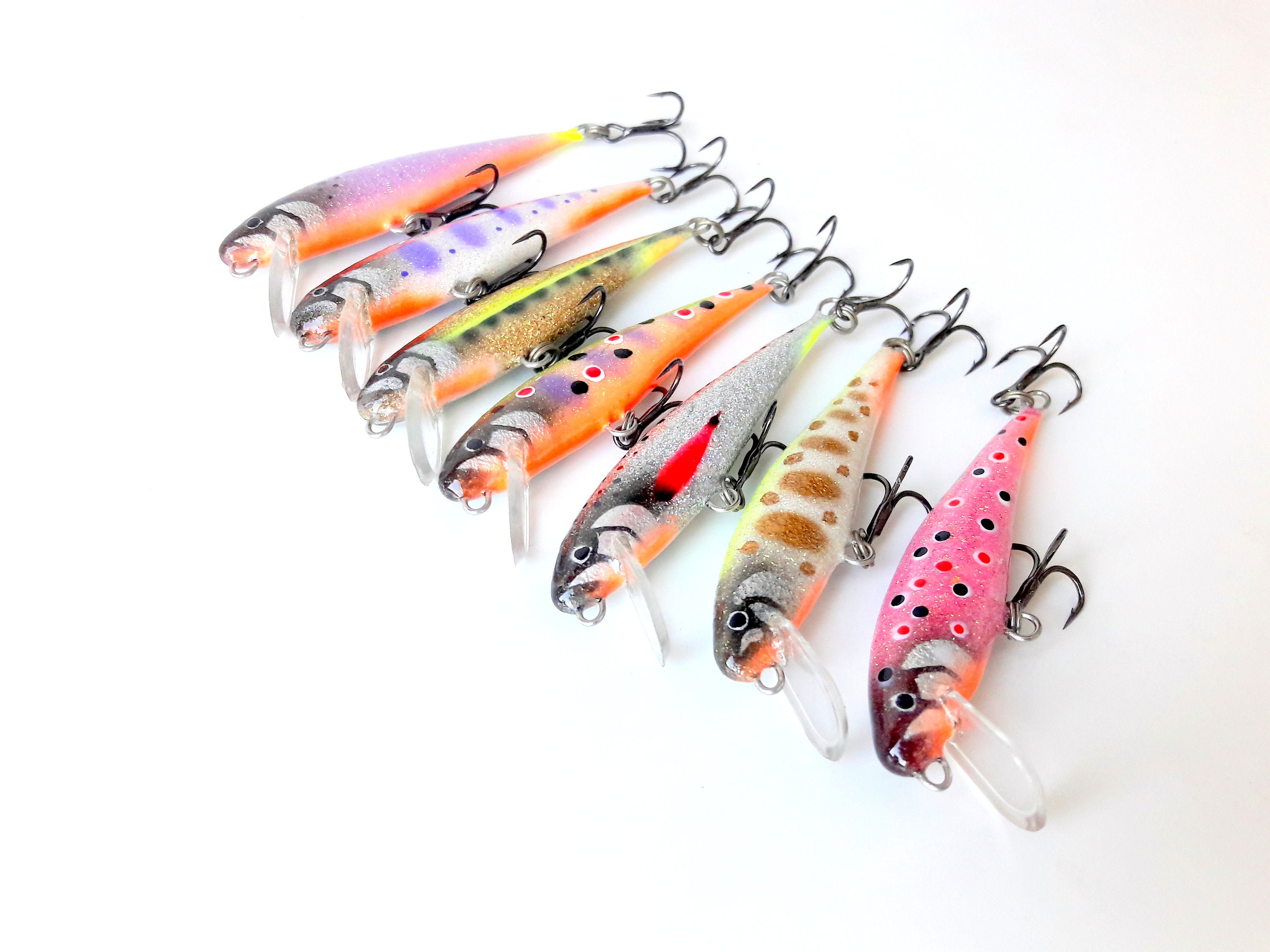 Custom Wooden Handmade Fishing Lure Minnow for Trout 60mm. S - Etsy