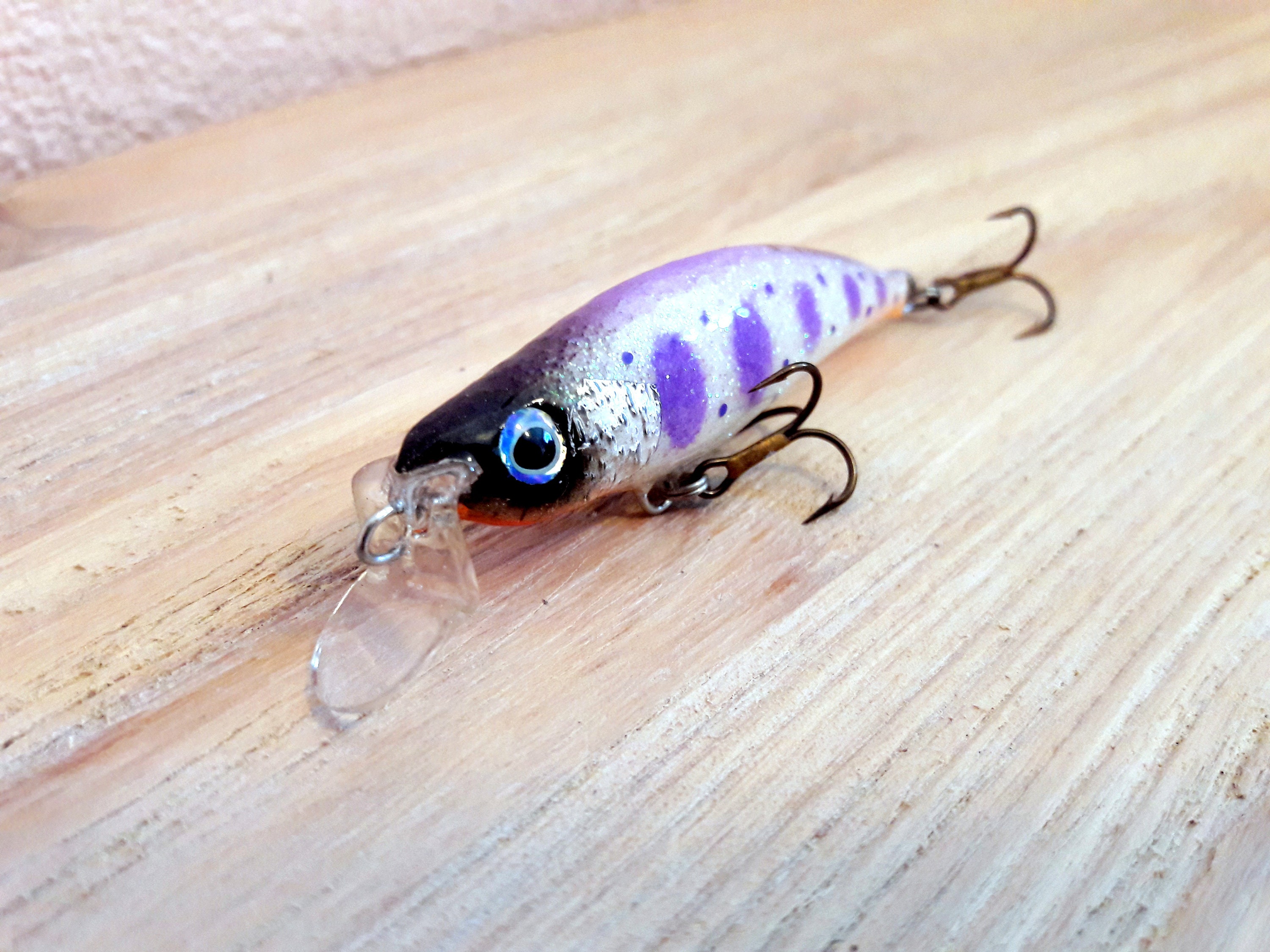 Custom Wooden Handmade Fishing Lure Minnow Trout, Perch, Bass. 55mm. - Etsy