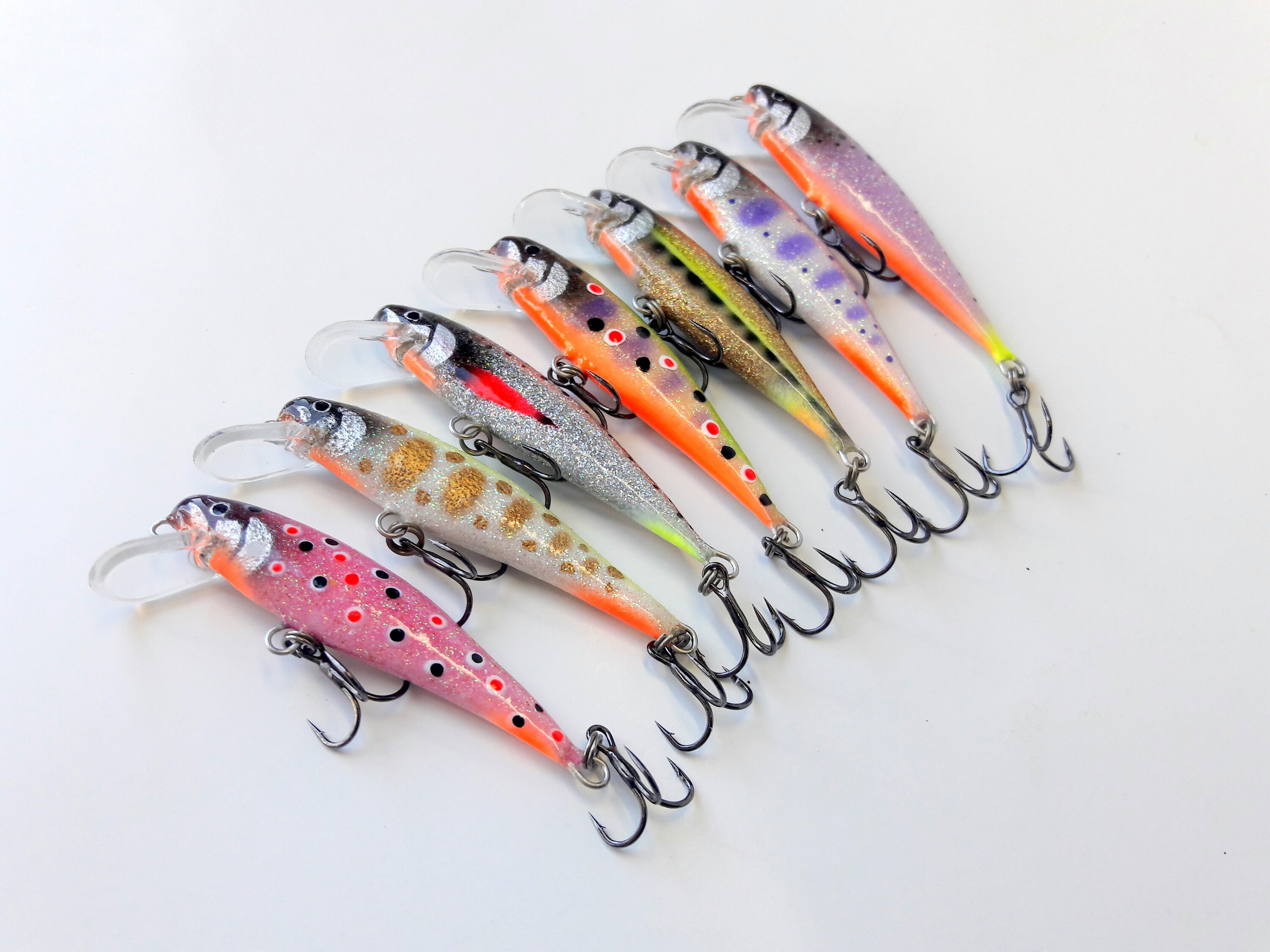 Custom Wooden Handmade Fishing Lure Minnow for Trout 60mm. S - Etsy