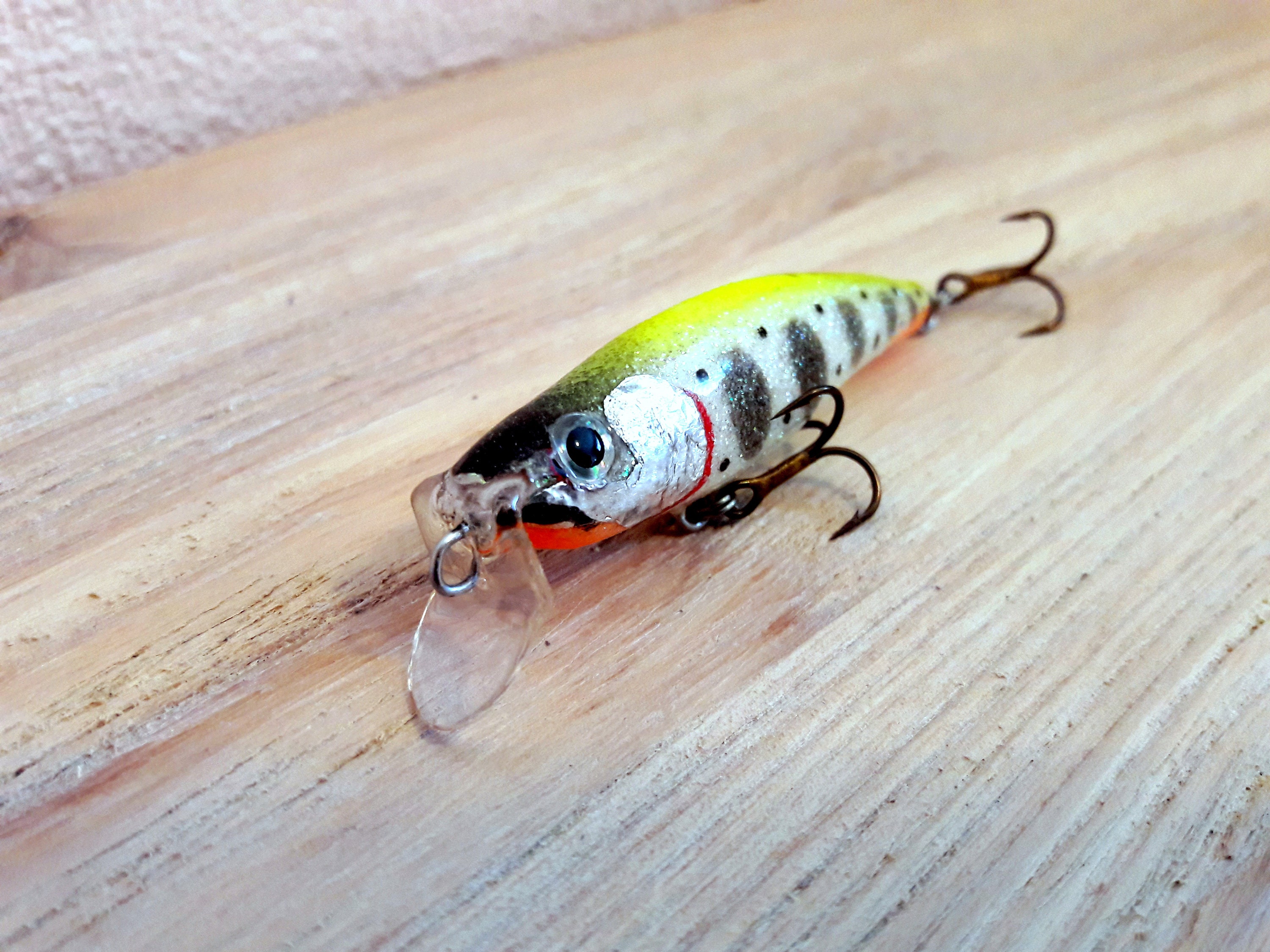 Custom Wooden Handmade Fishing Lure Minnow Trout, Perch, Bass. 57mm. - Etsy