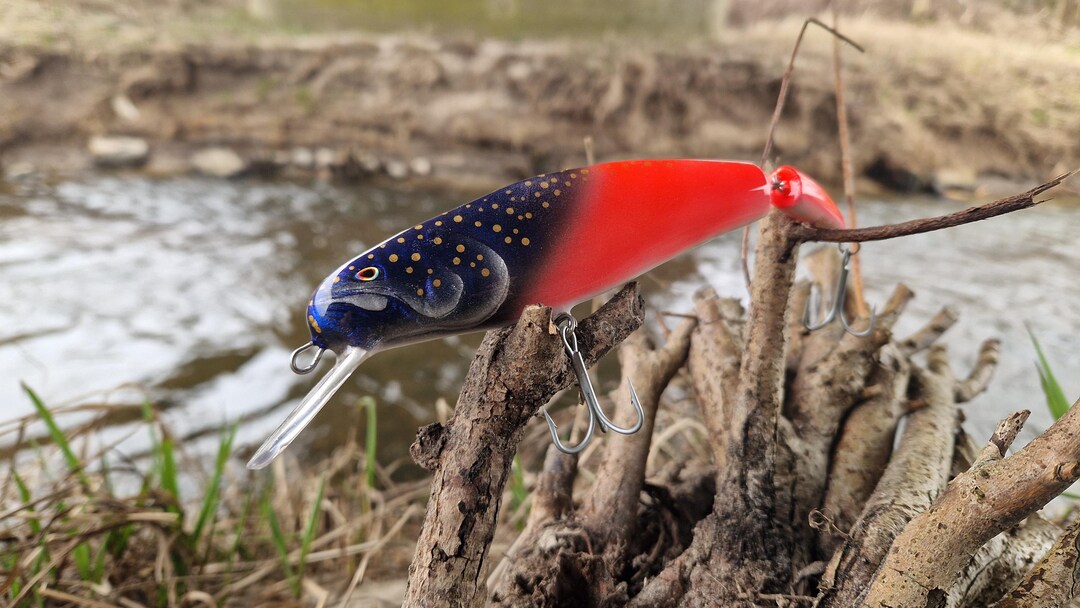 Custom Wooden Big Handmade Fishing Lure for Pike, Bass, Salmon . A Gift ...