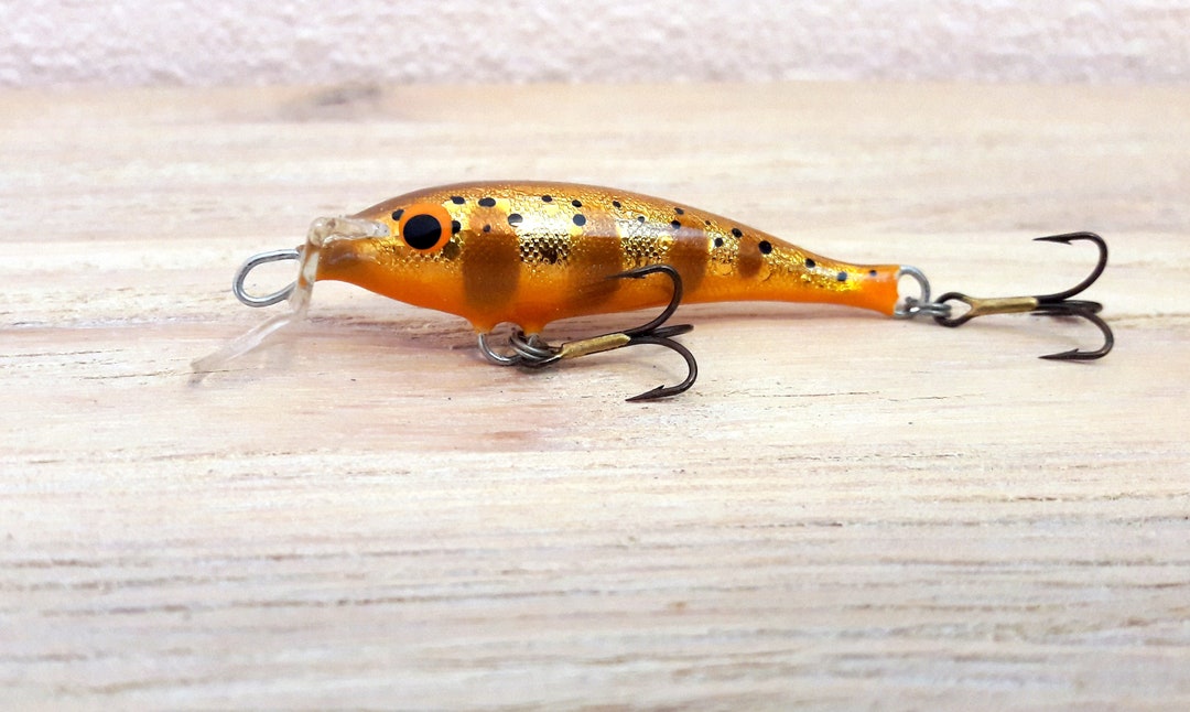 Custom Wooden Handmade Fishing Lure Minnow Trout, Perch, Bass 50mm.(1. ...