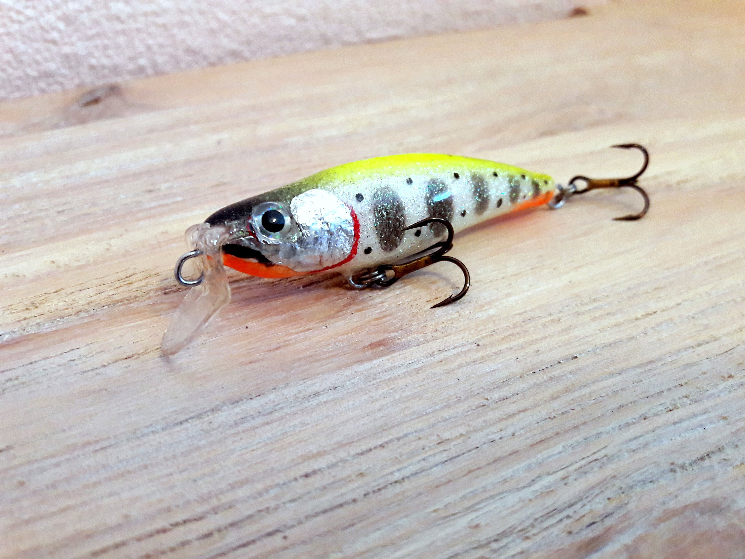 Custom Wooden Handmade Fishing Lure Minnow Trout, Perch, Bass. 57mm. - Etsy