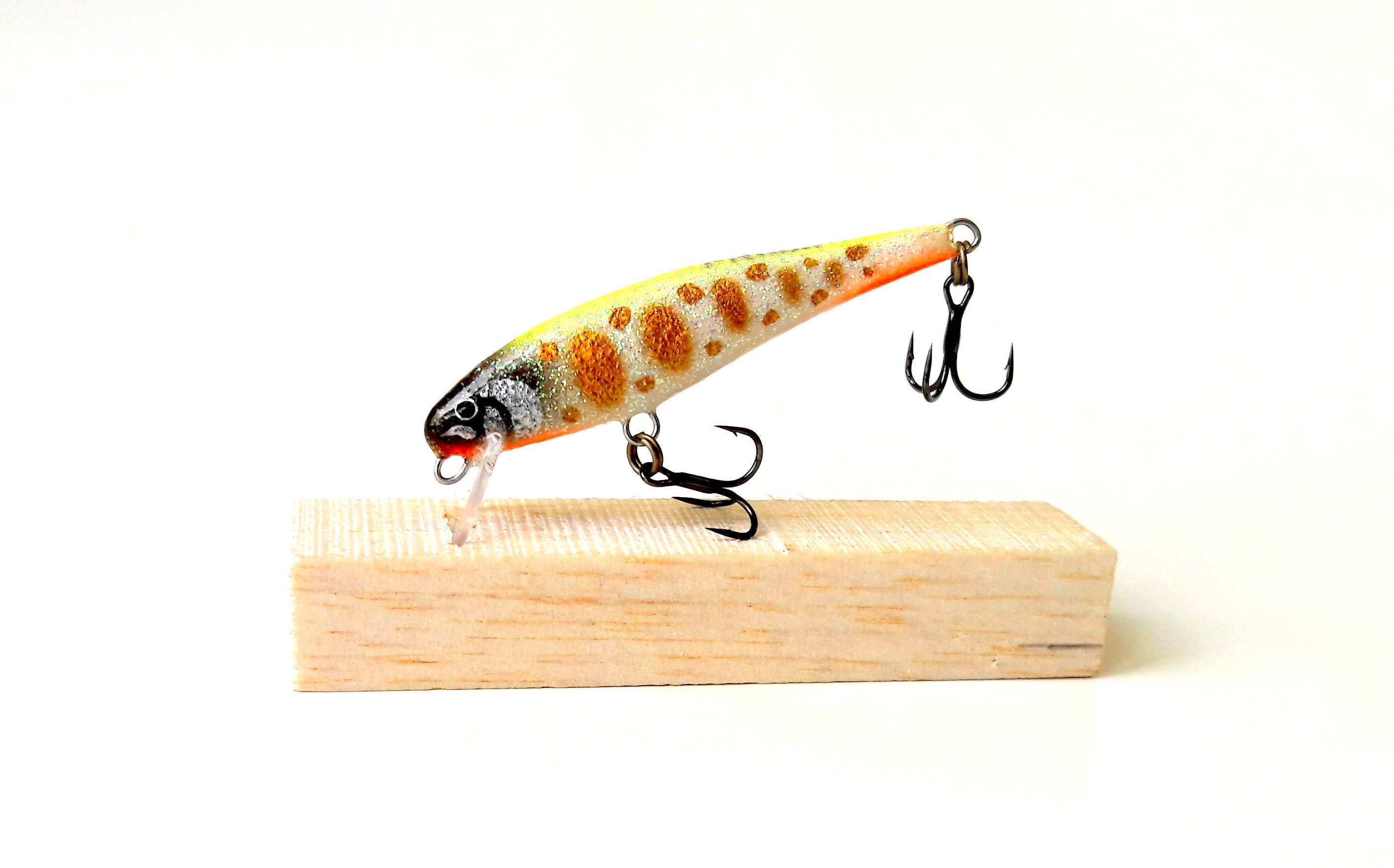 Custom Wooden Handmade Fishing Lure Minnow for Trout 60mm. S - Etsy