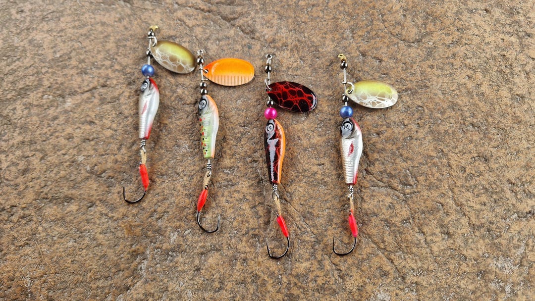 Set of 4 Pieces. Handmade Spinner Lures. Fishing Spinner. Trout Sp - Etsy