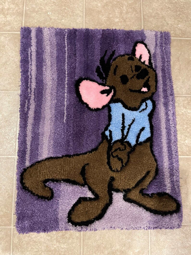 Roo Tufted Rug Winnie the Pooh Tufting Rugs Handmade Home Decor - Etsy